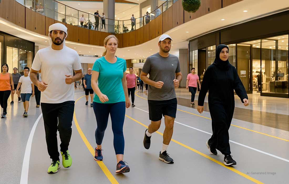 Dubai Mallathon: Sheikh Hamdan Launches Indoor Walking & Running Tracks ...